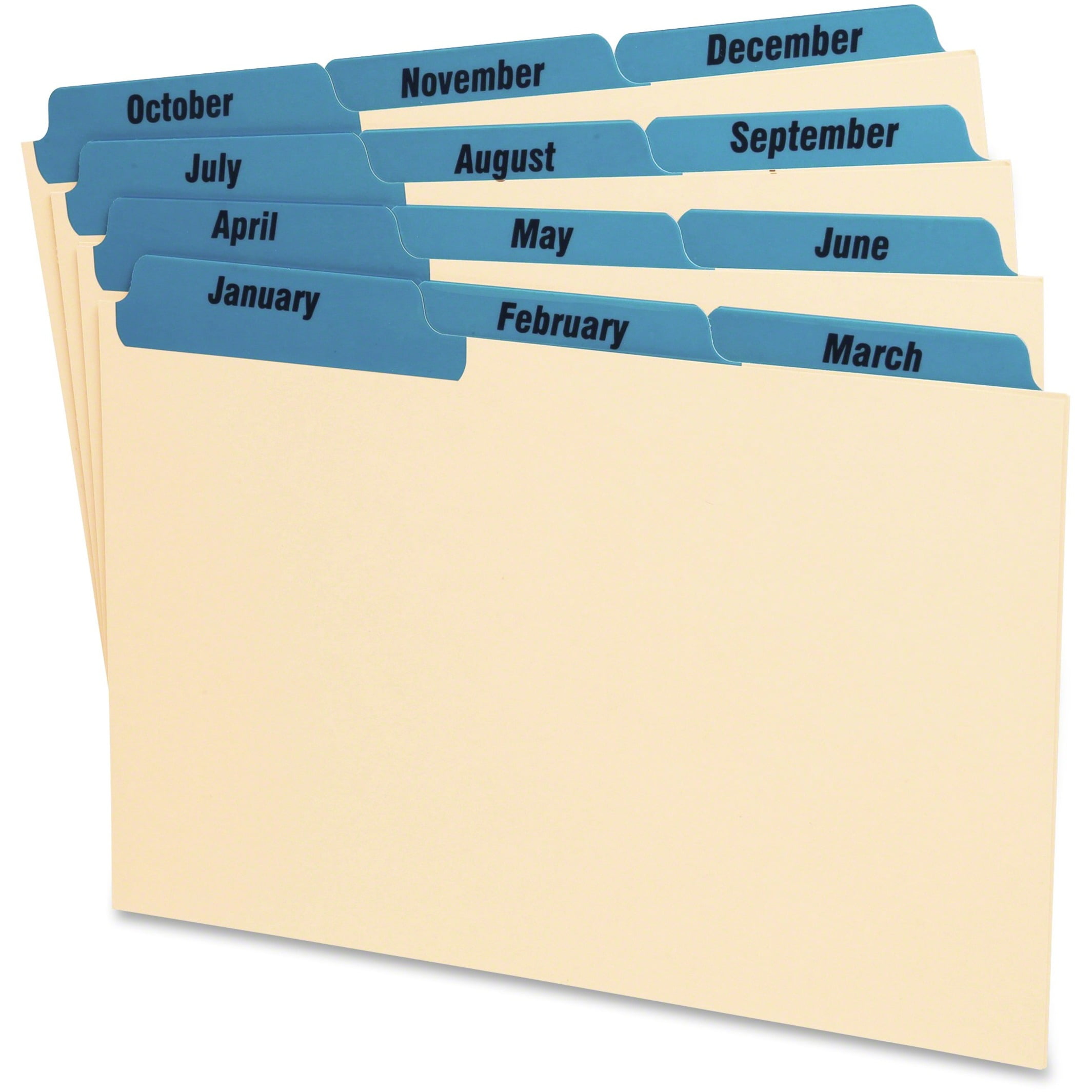 Oxford, OXF05813, Laminated Tab Index Card Guides, 12 / Set - Walmart.com