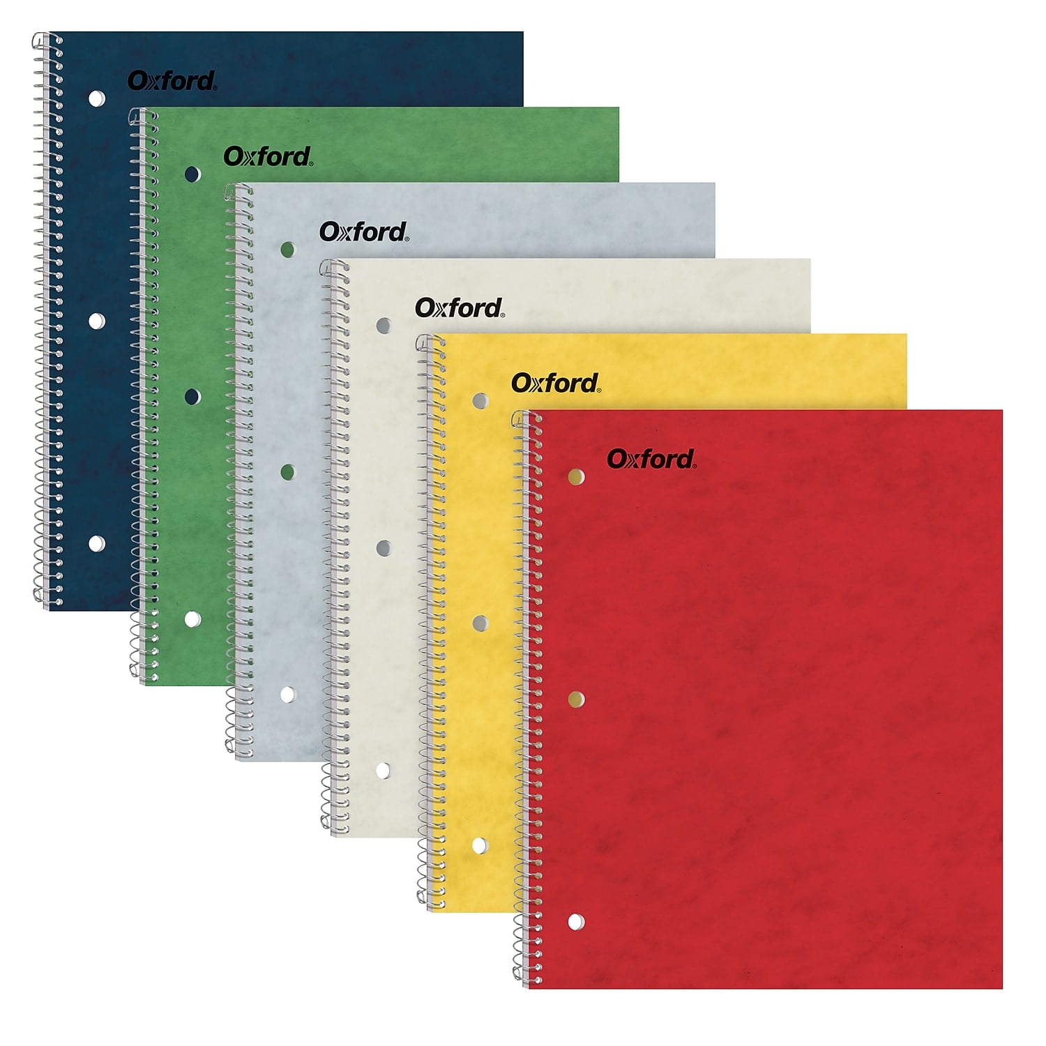 Oxford One-Subject Notebook College Rule Assorted 11 x 9 100 Sheets 6 ...