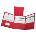 Oxford Paper Tri Fold Pocket Folder, Red, Pack of 20 - Walmart.com