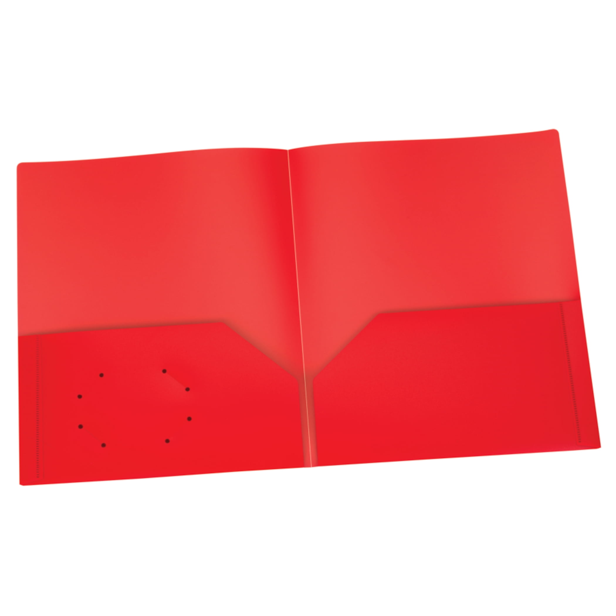 Oxford Poly Two Pocket Portfolio, Red, Pack of 25 - Walmart.com