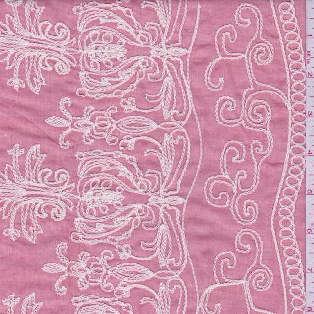 Oxford Red Embroidered Baroque Cotton, Fabric By the Yard - Walmart.com