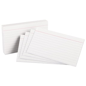 Oxford Heavyweight Plain Thick Blank Index Cards, 4" x 6", White, Pack ...