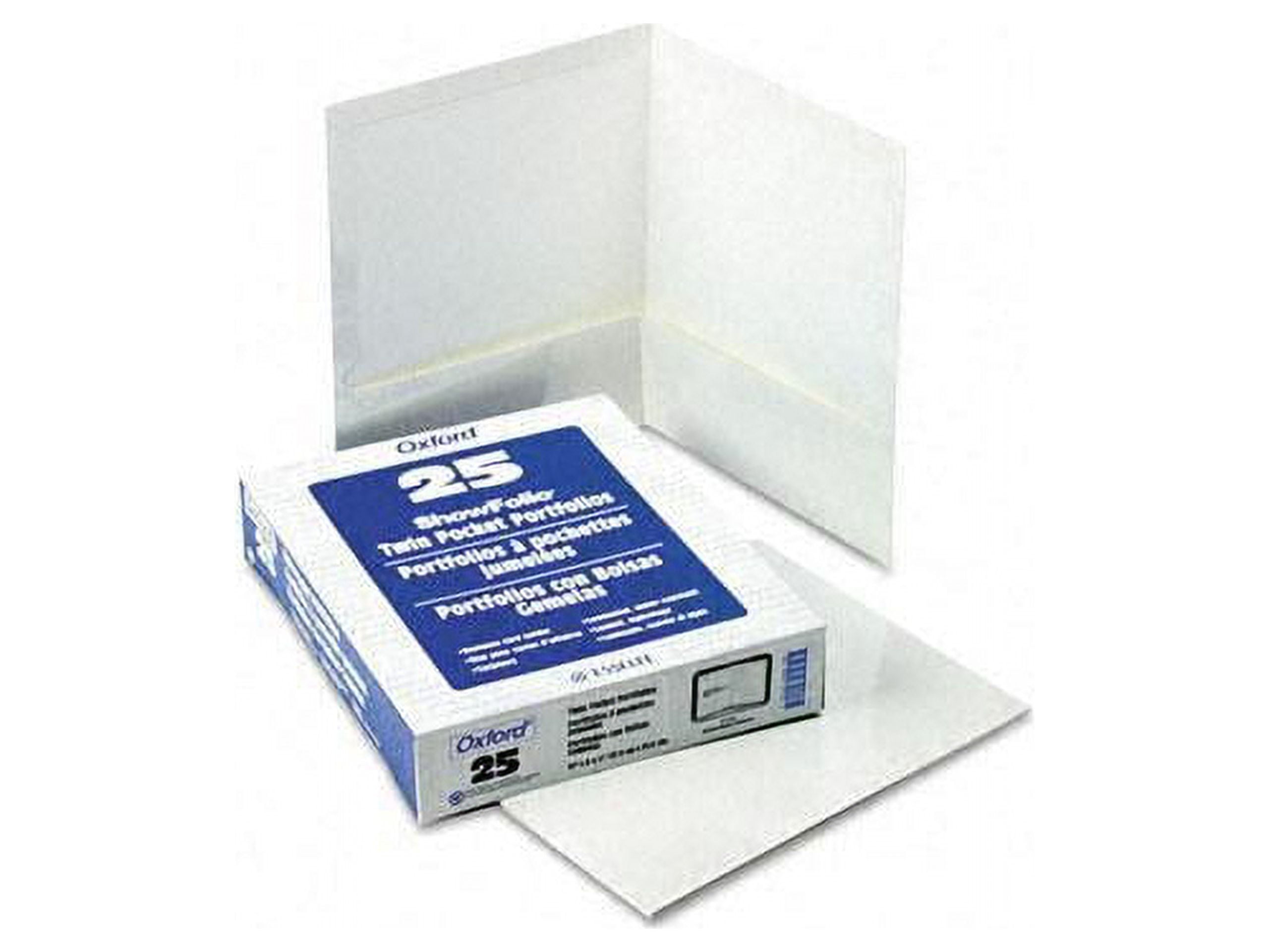 Oxford Showfolio Twin Pocket Folders, Laminated, Letter Size, 25/Pkg ...