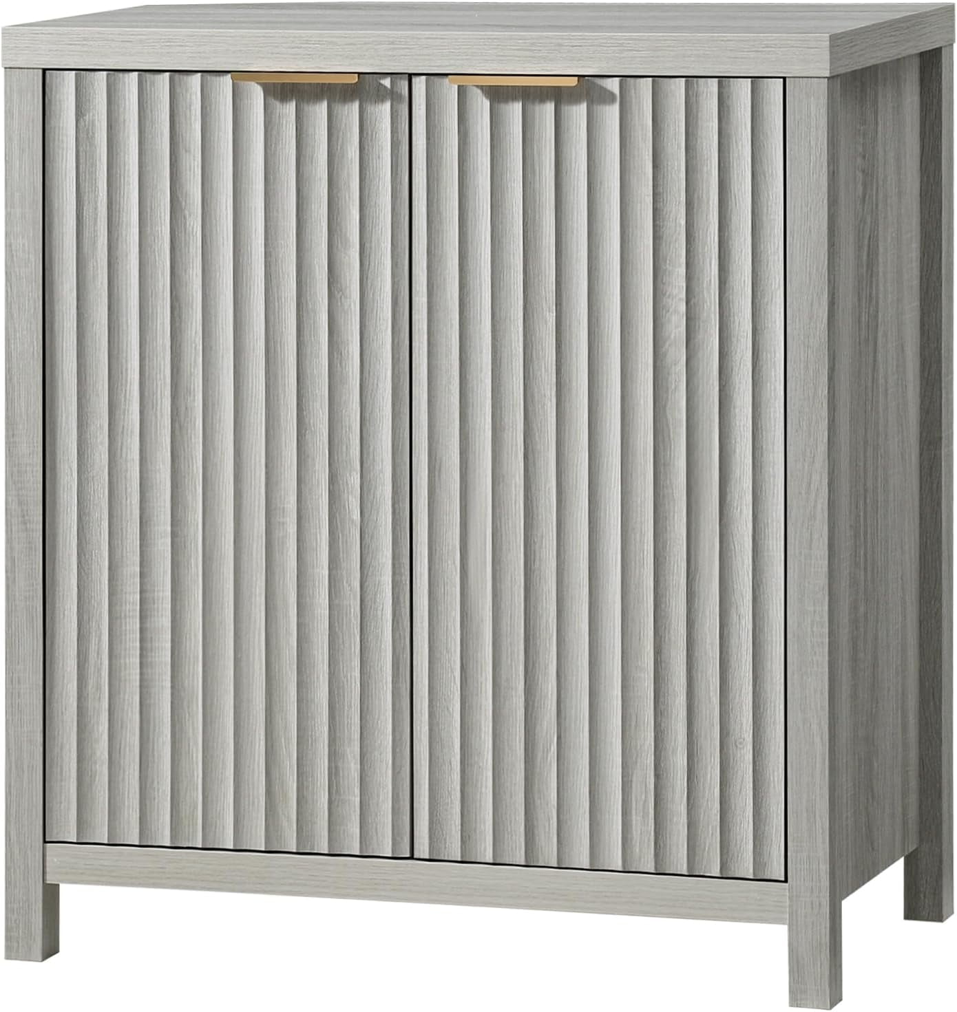 Oxford Storage Cabinet Fluted Sideboard Buffet Cabinet with Adjustable Shelves Modern Accent ...