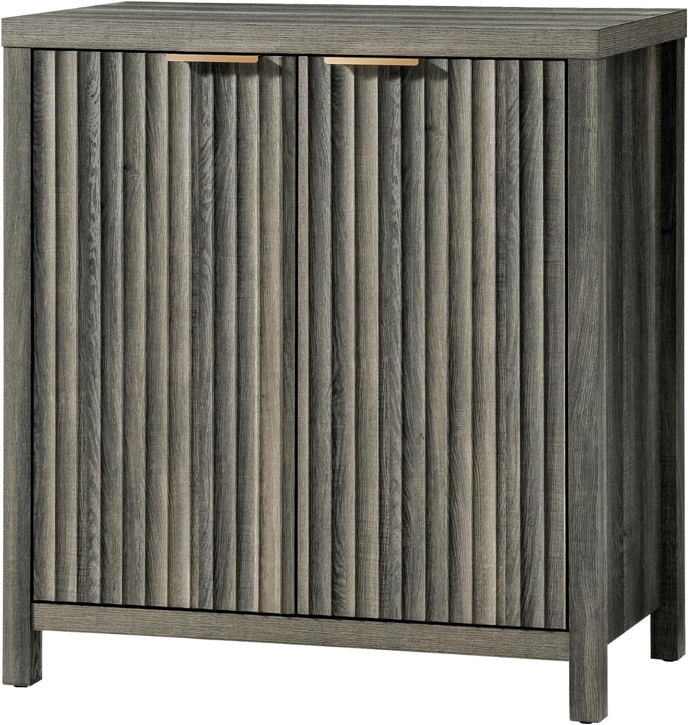 Oxford Storage Cabinet Fluted Sideboard Buffet Cabinet with Adjustable ...