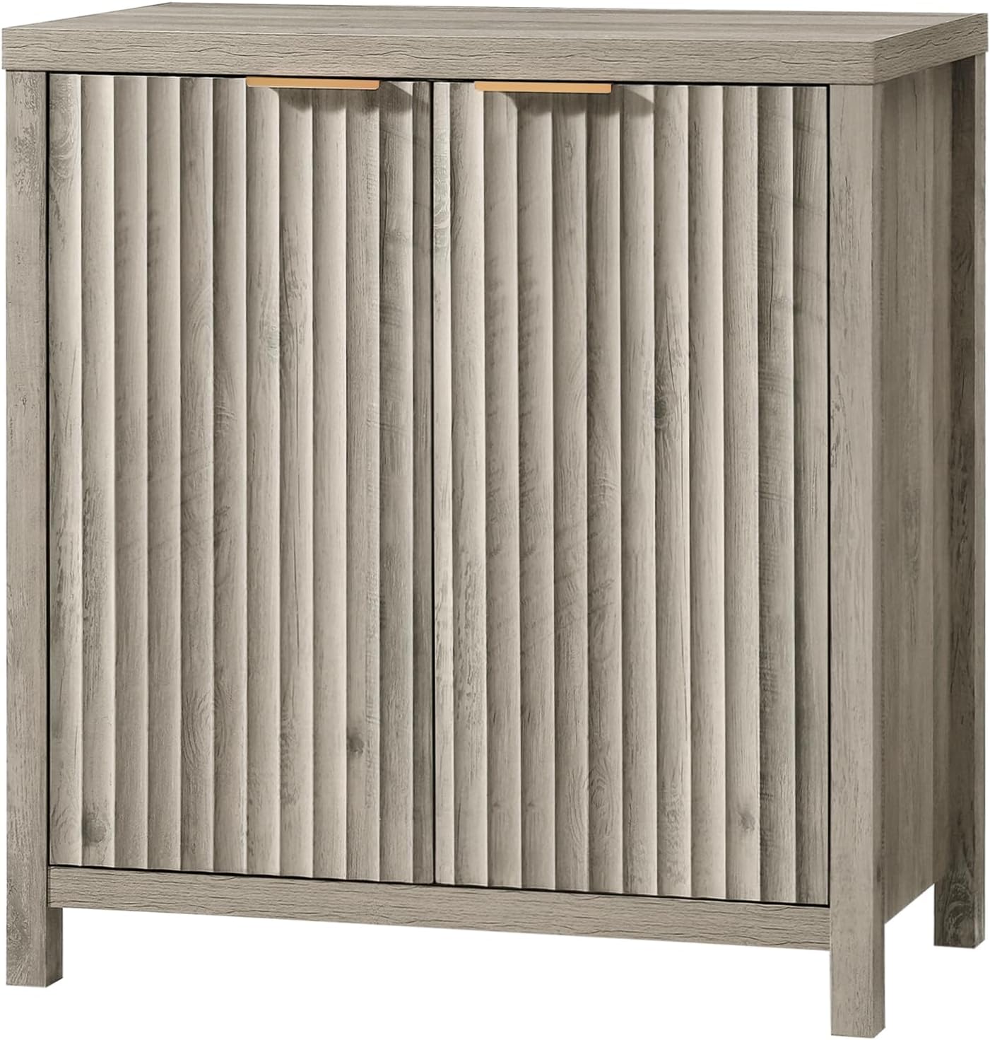 Oxford Storage Cabinet Fluted Sideboard Buffet with Adjustable Shelves, Modern Accent Console ...