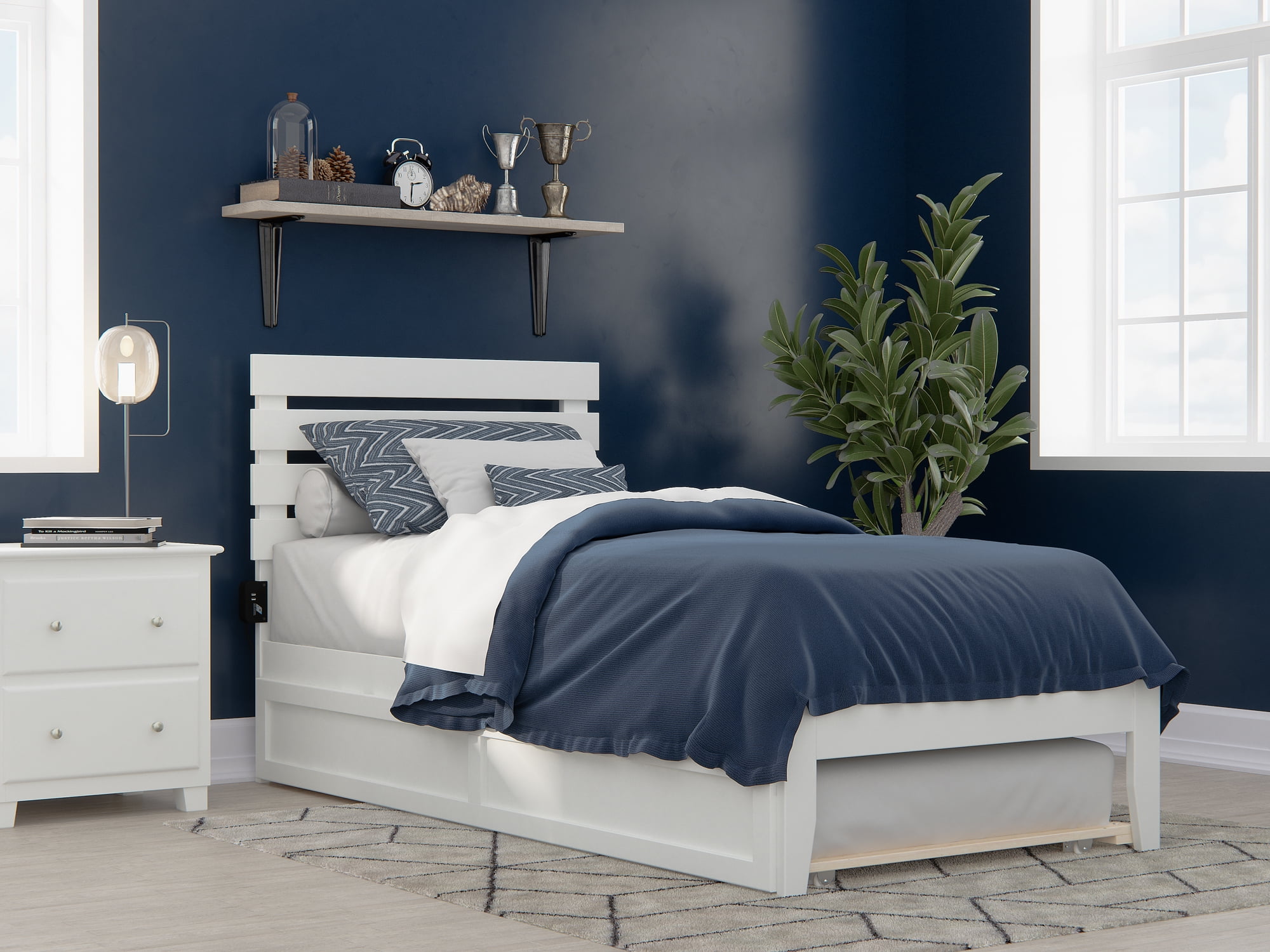 Oxford Twin Extra Long Bed with USB Turbo Charger and Twin Extra Long ...