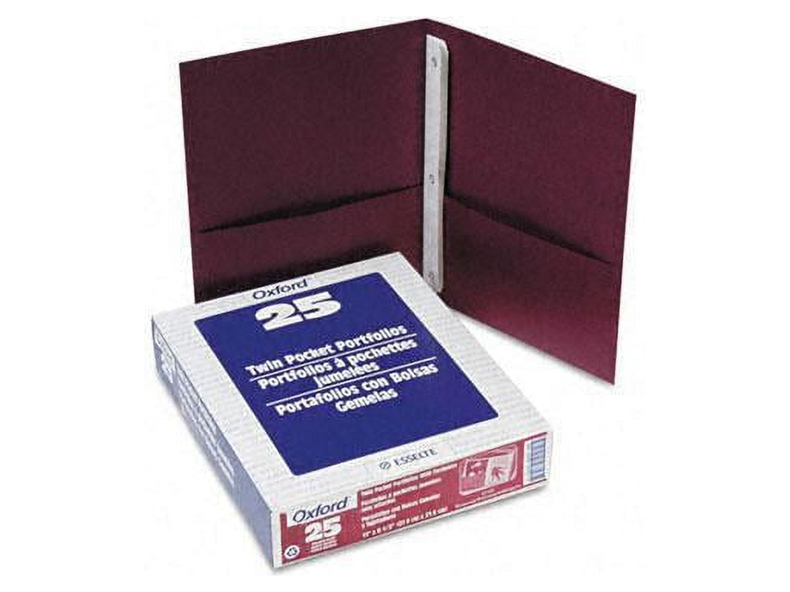 Oxford Twin-Pocket Folders with 3 Fasteners Letter 1/2" Capacity ...