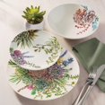 Oxford Unni Decor, Botanic Stoneware 12 Piece Dinnerware Set, Service ...