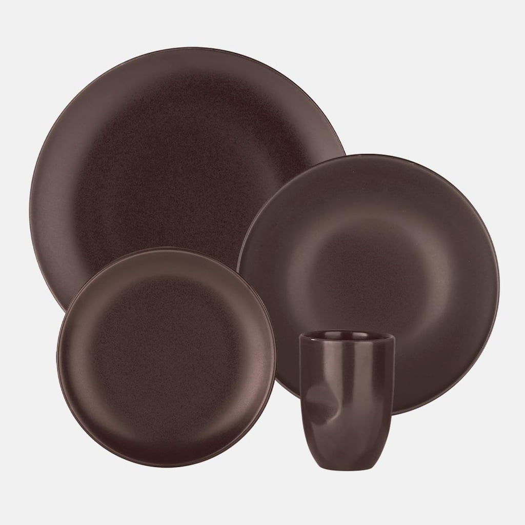 Oxford Unni Solids, Iron Stoneware 16 Piece Dinnerware Set, Service for ...