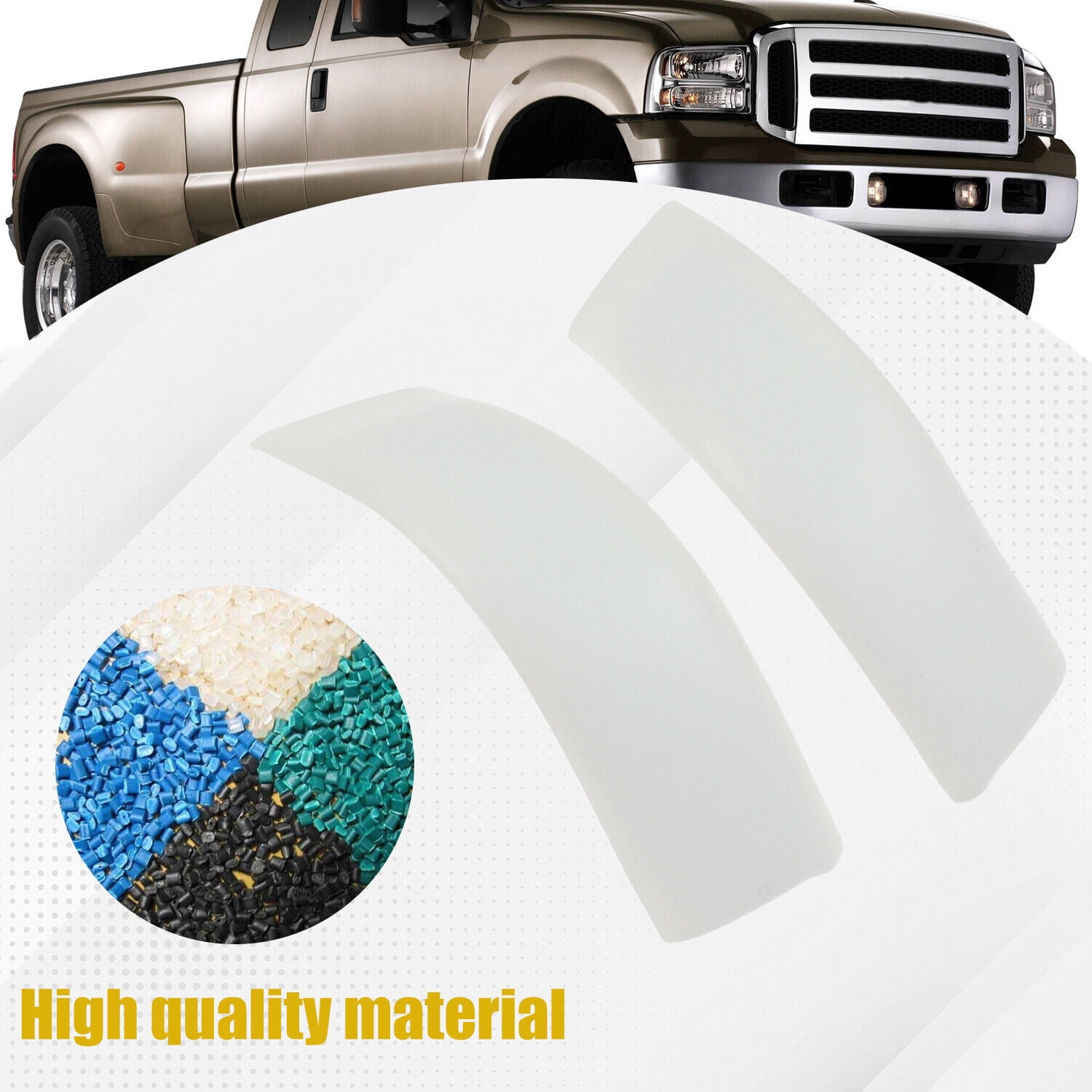 Oxford White LH & RH Roof Side Molding Reinforced for Ford F-450 Super ...