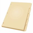 Oxford Write-On Tab Dividers, 5-Tab, 11 x 8.5, Manila, 20 Sets, Each ...