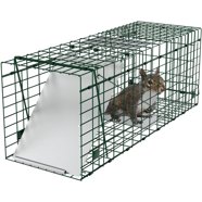 SuperDeal 24" Animal Trap Humane Capture Steel Cage or Rodent Control ...
