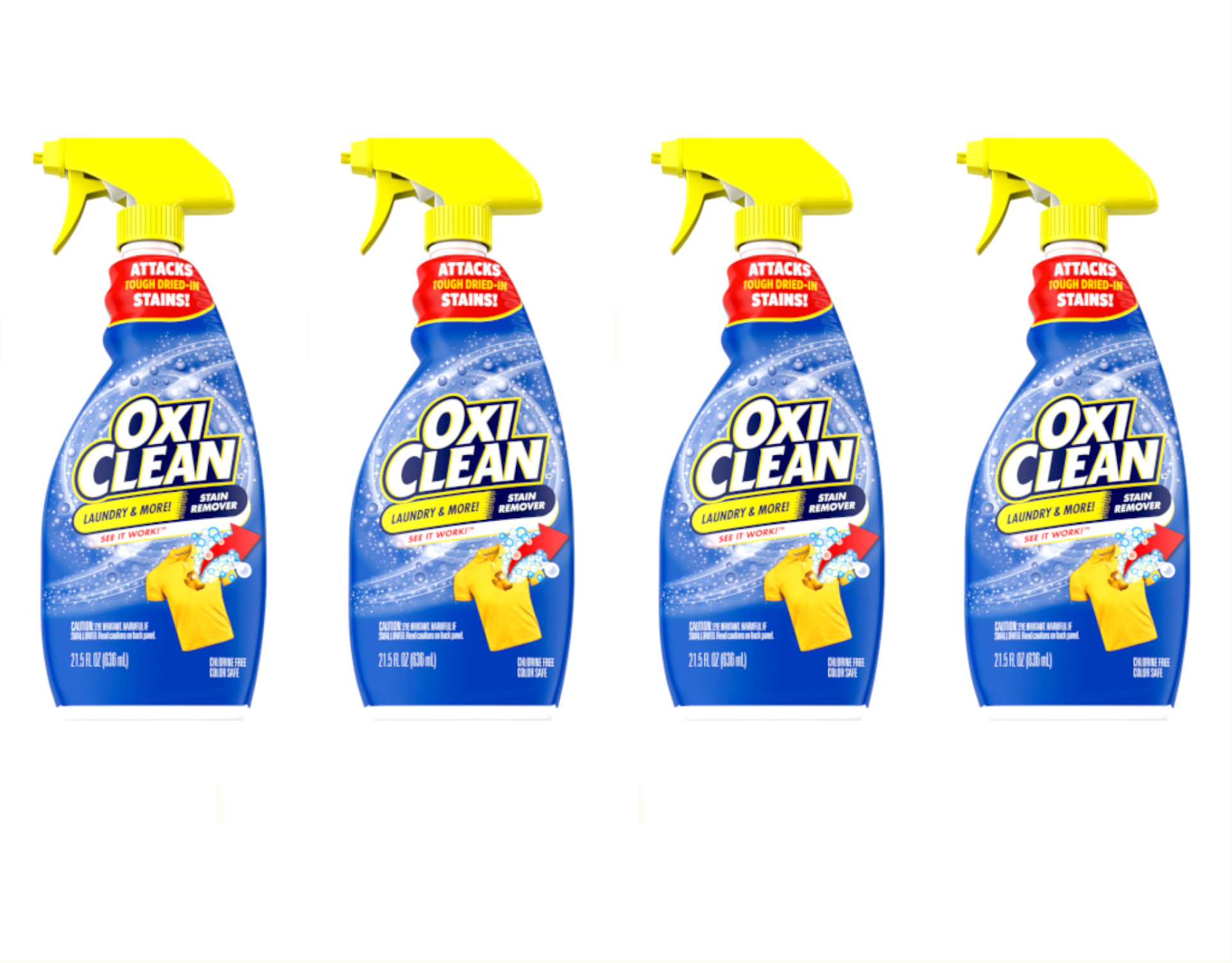 Oxi Clean Laundry Stain Remover Spray 21.50 oz (Pack of 4) - Walmart.com