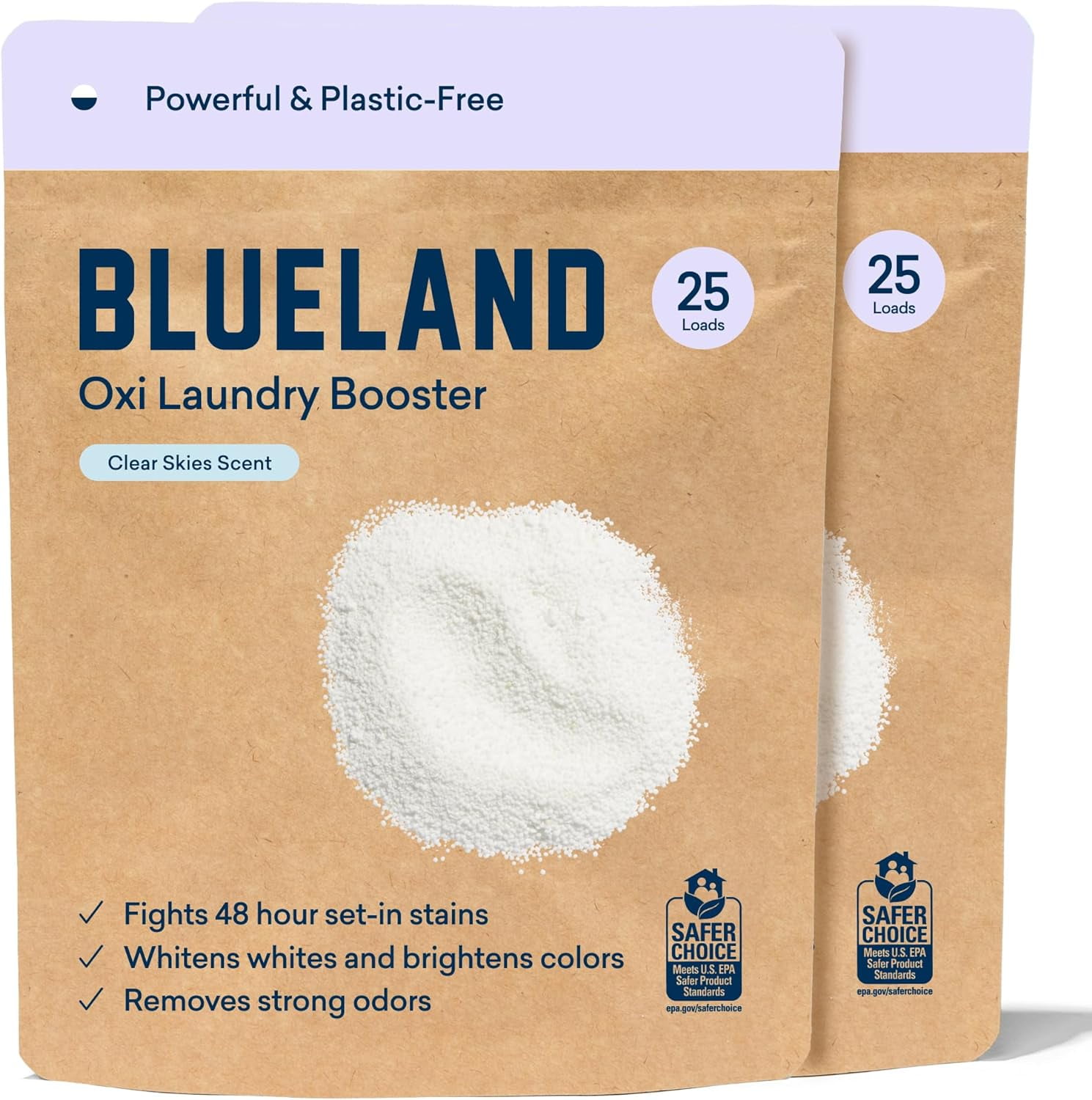 Oxi Laundry Booster Powder Refill 2 Pack - Plastic-Free & Eco Friendly ...