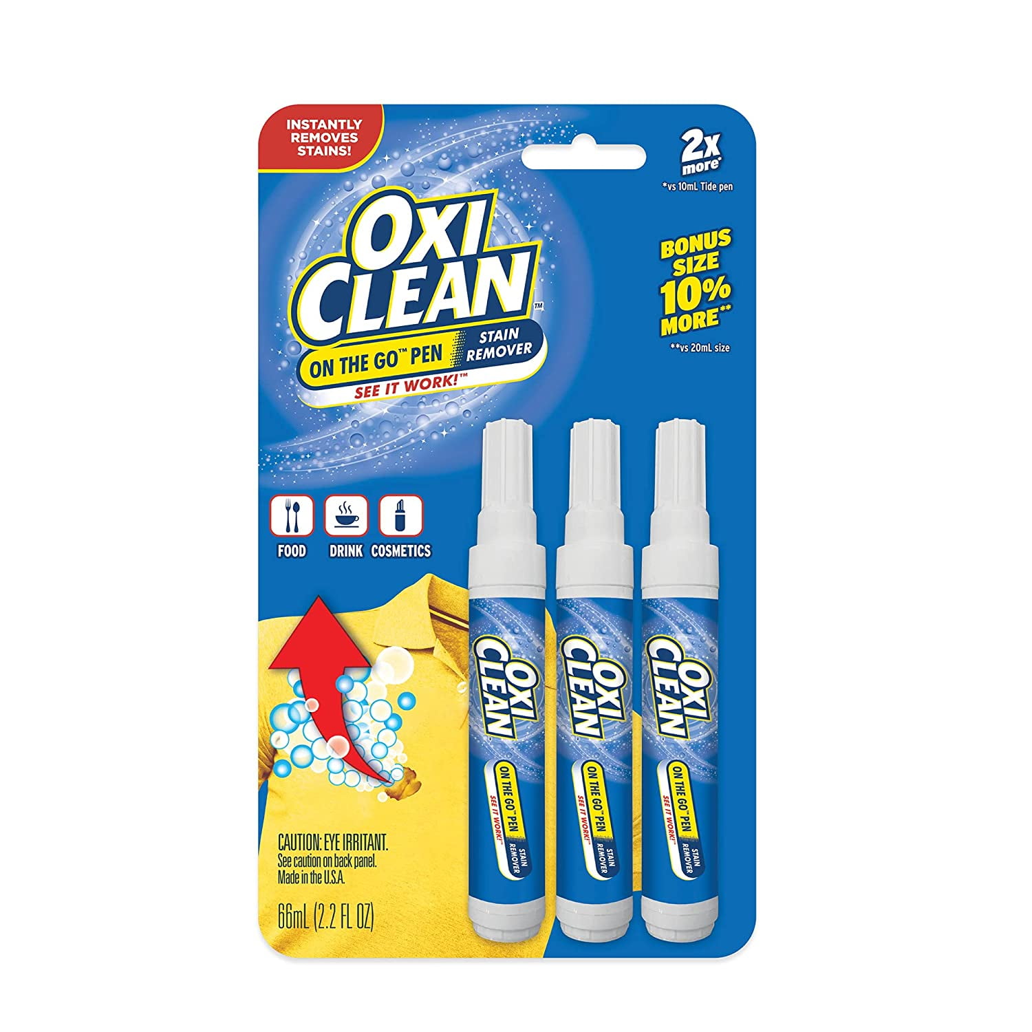 OxiClean Stain Remover Pen for Fabric, To Go Instant Stain Removal ...