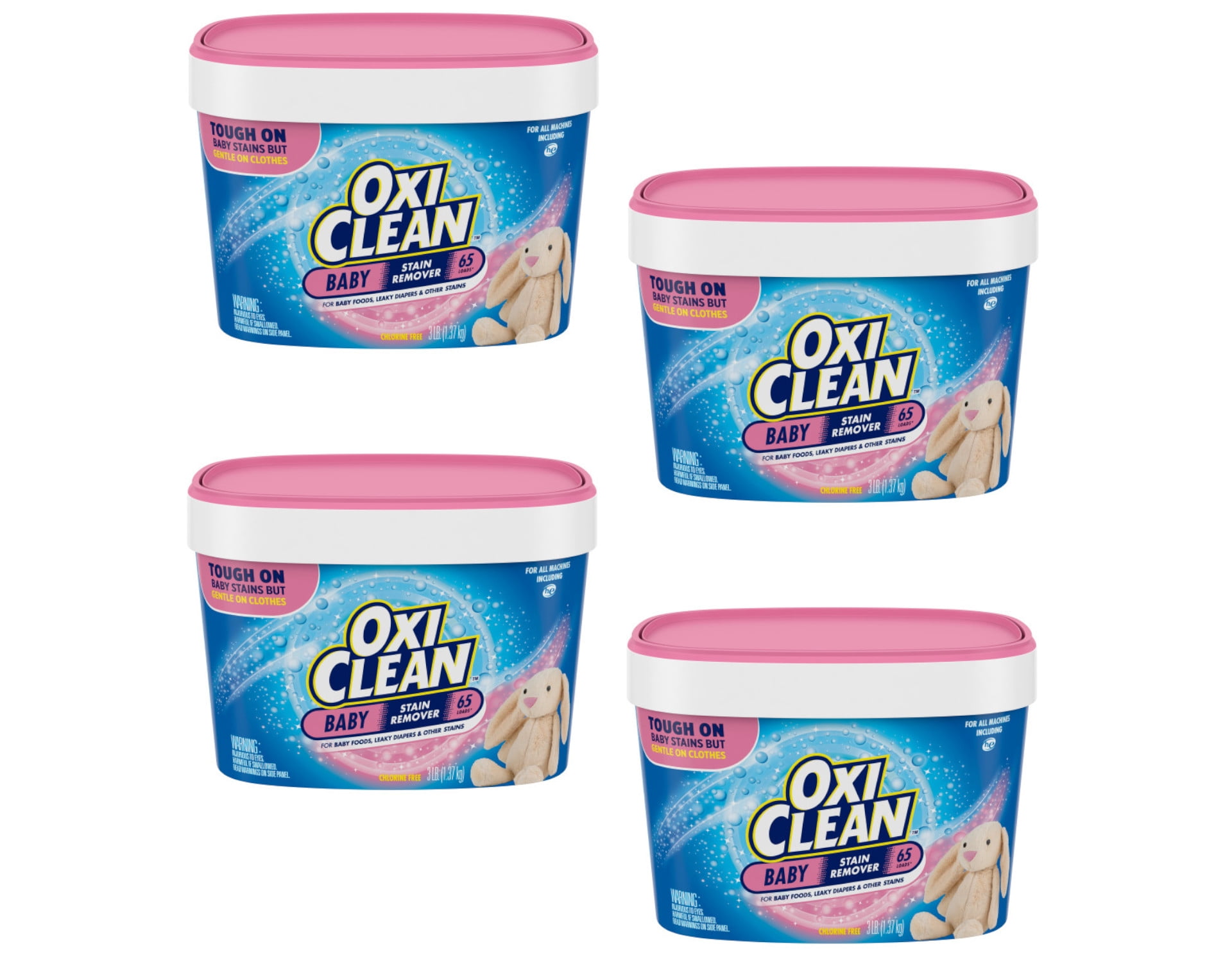 OxiClean Baby Stain Soaker, 3lbs. - Pack of 4 - Walmart.com
