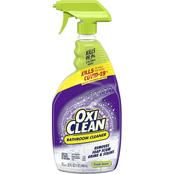 OxiClean Kaboom Shower, Bathtub & Tile Bathroom Cleaner Fresh 32 oz - 3 ...