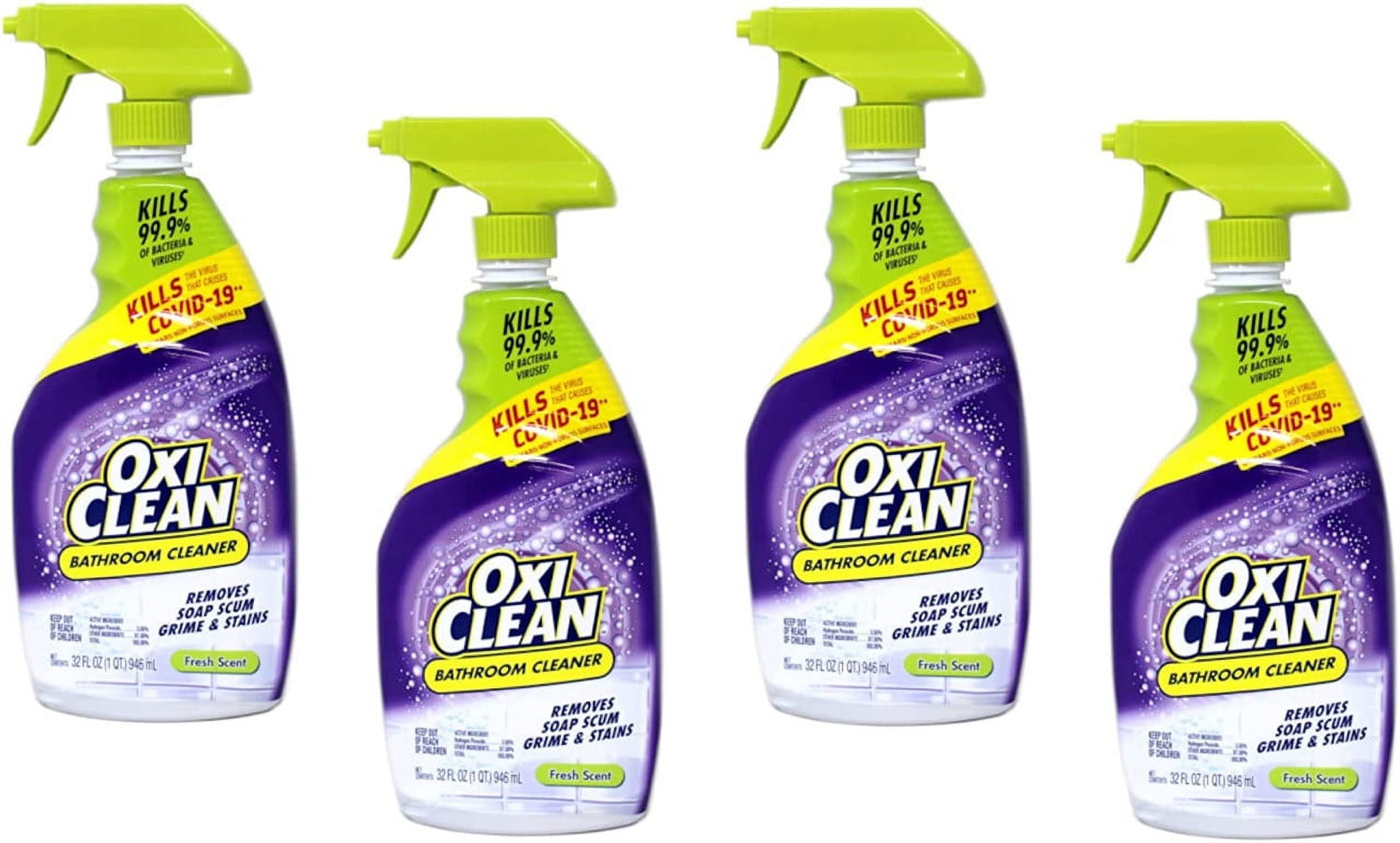 OxiClean Bathroom Cleaner Fresh 32 oz - 4 Pack - Walmart.com