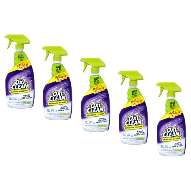 OxiClean Bathroom Cleaner Fresh 32 oz - 5 Pack - Walmart.com