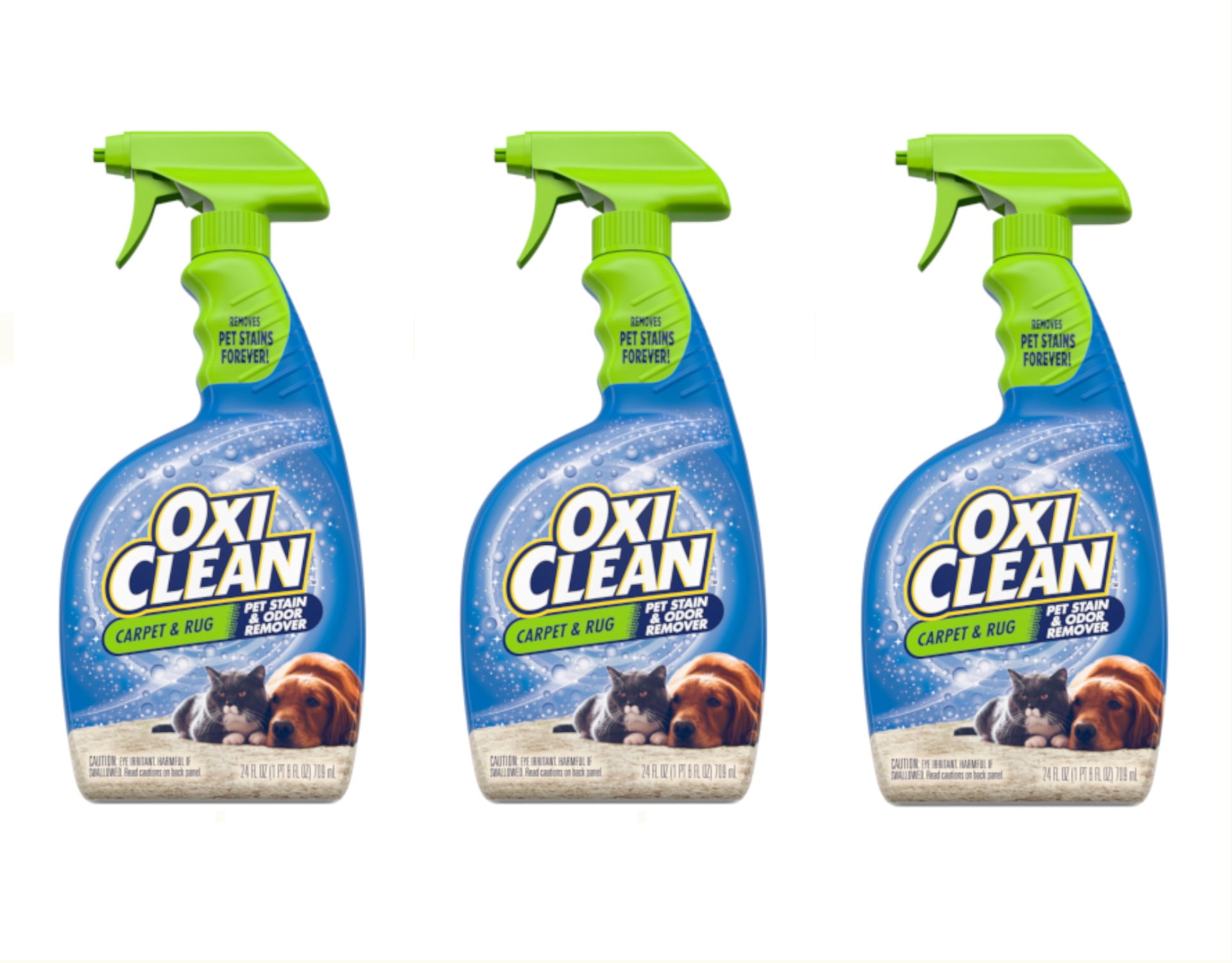 OxiClean, Carpet and Area Rug Pet Stain and Odor Remover, 24 oz, 3pk ...