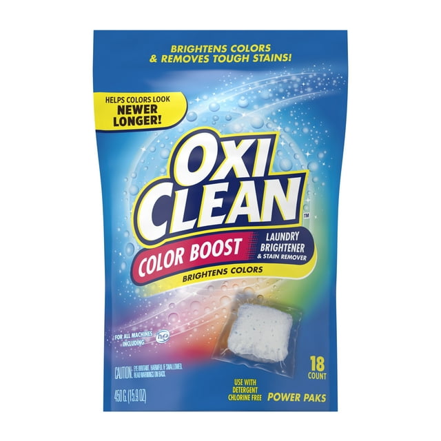 OxiClean Color Boost 18ct - Stain remover for grocery retail - Walmart ...