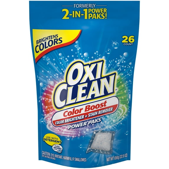 OxiClean Color Boost Stain Remover & Brightener Laundry Paks, 26 Count ...