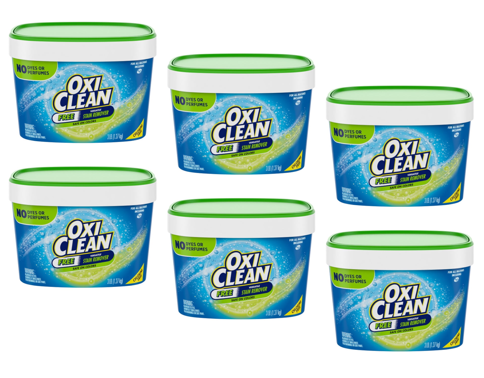 OxiClean Free Versatile Stain Remover, Safe on Colors, 3lbs. - Pack of ...