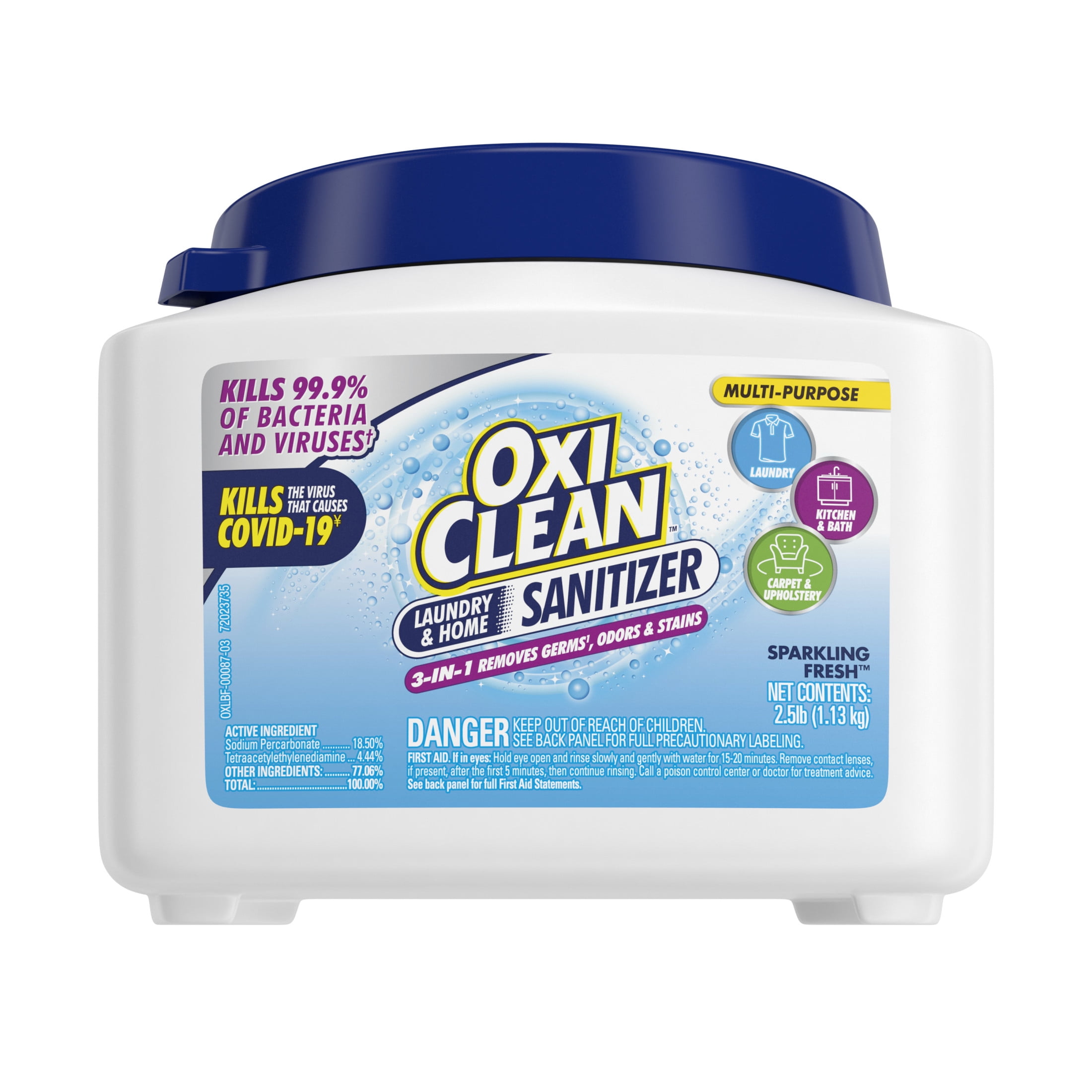 OxiClean Stain Remover and Home & Laundry Sanitizer, Suitable for ...