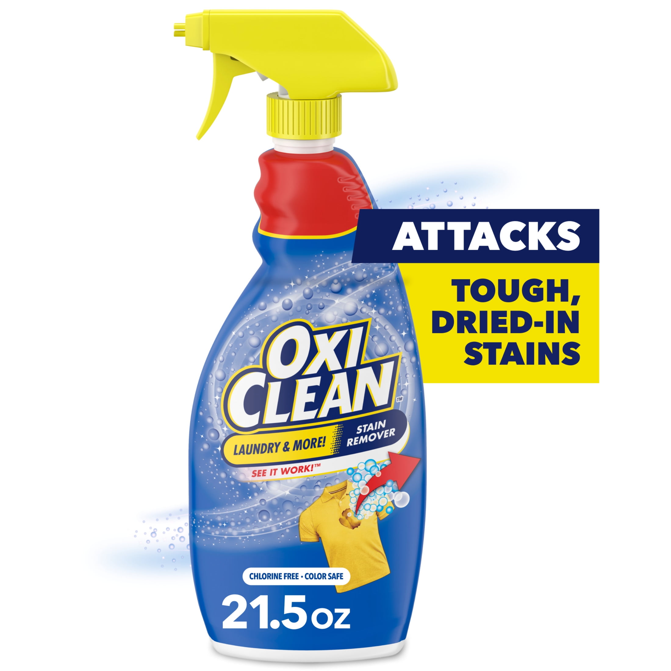 OxiClean Liquid Stain Removal Bottle - 21.5 fl oz Laundry Stain Remover ...