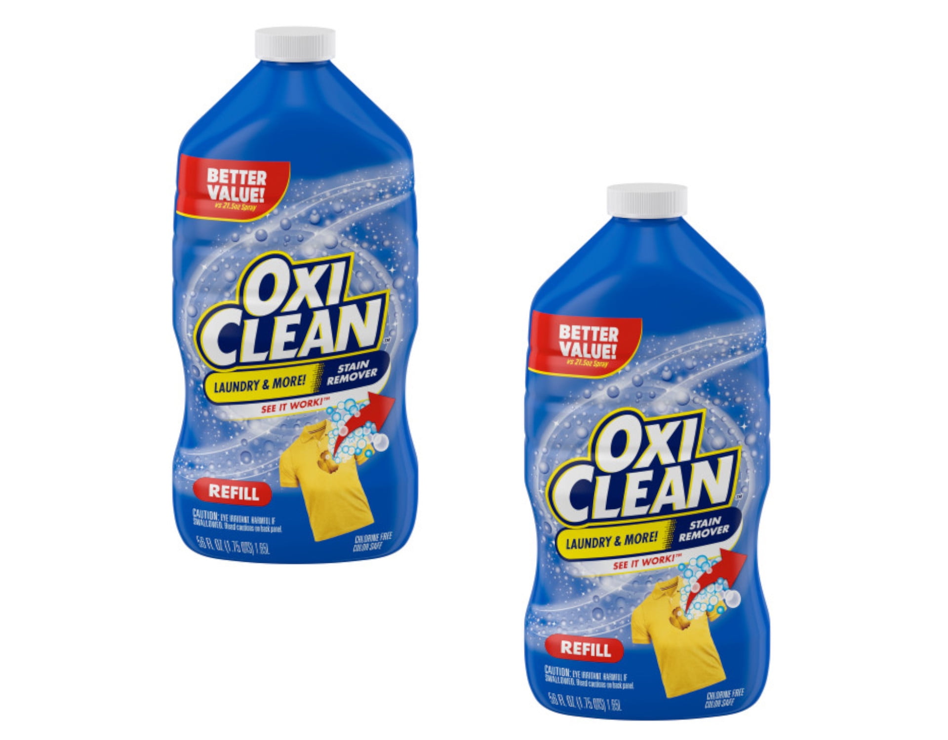 OxiClean Laundry Stain Remover Spray Refill, 56 oz, Pack of 2 - Walmart.com
