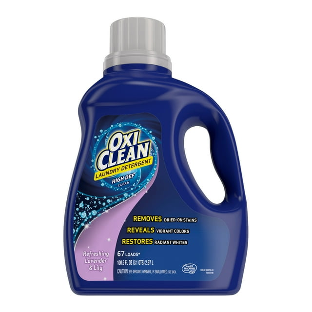OxiClean Liquid Laundry Detergent, Refreshing Lavender & Lily Scent ...