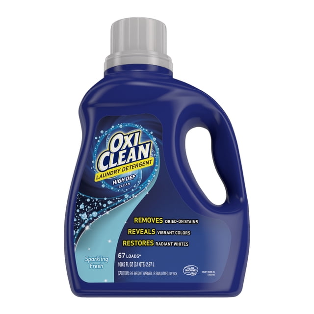 OxiClean Stain Fighter Liquid Laundry Detergent, Sparkling Fresh Scent ...