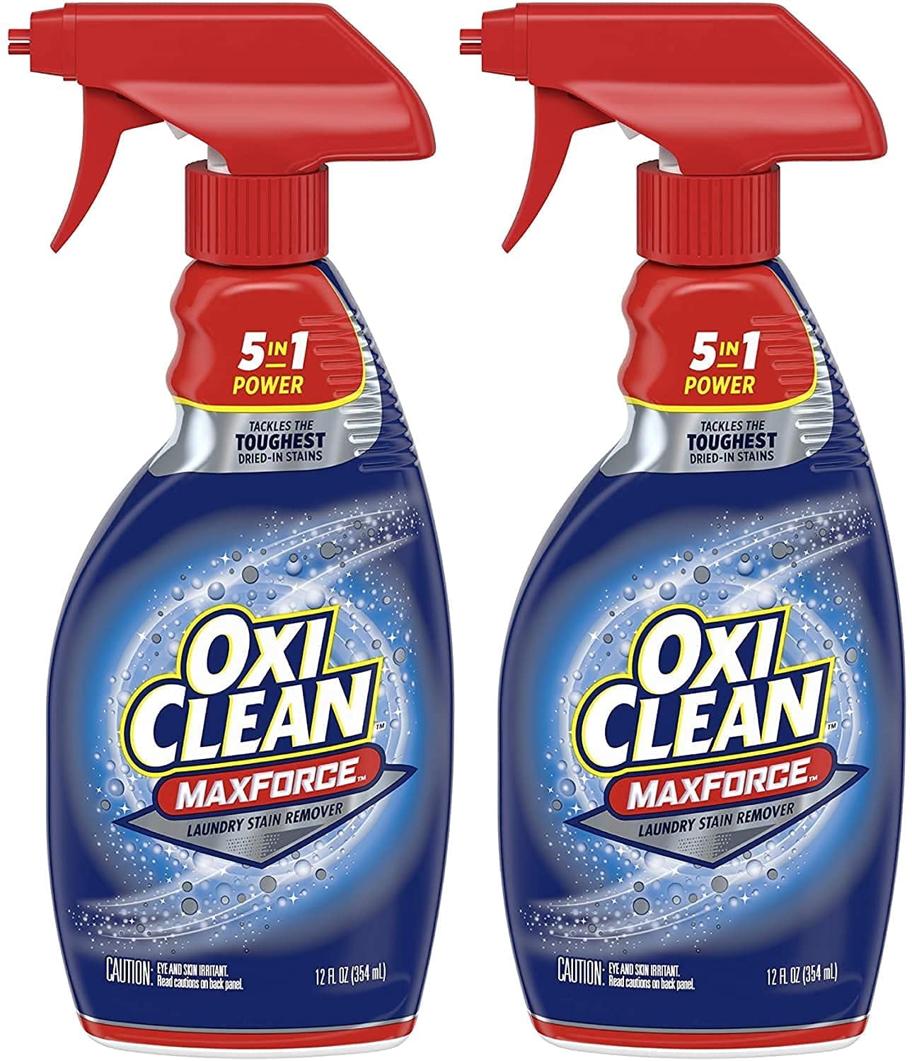OxiClean Max Force Laundry Stain Remover Spray, 2 PK, 5 in 1 Power ...