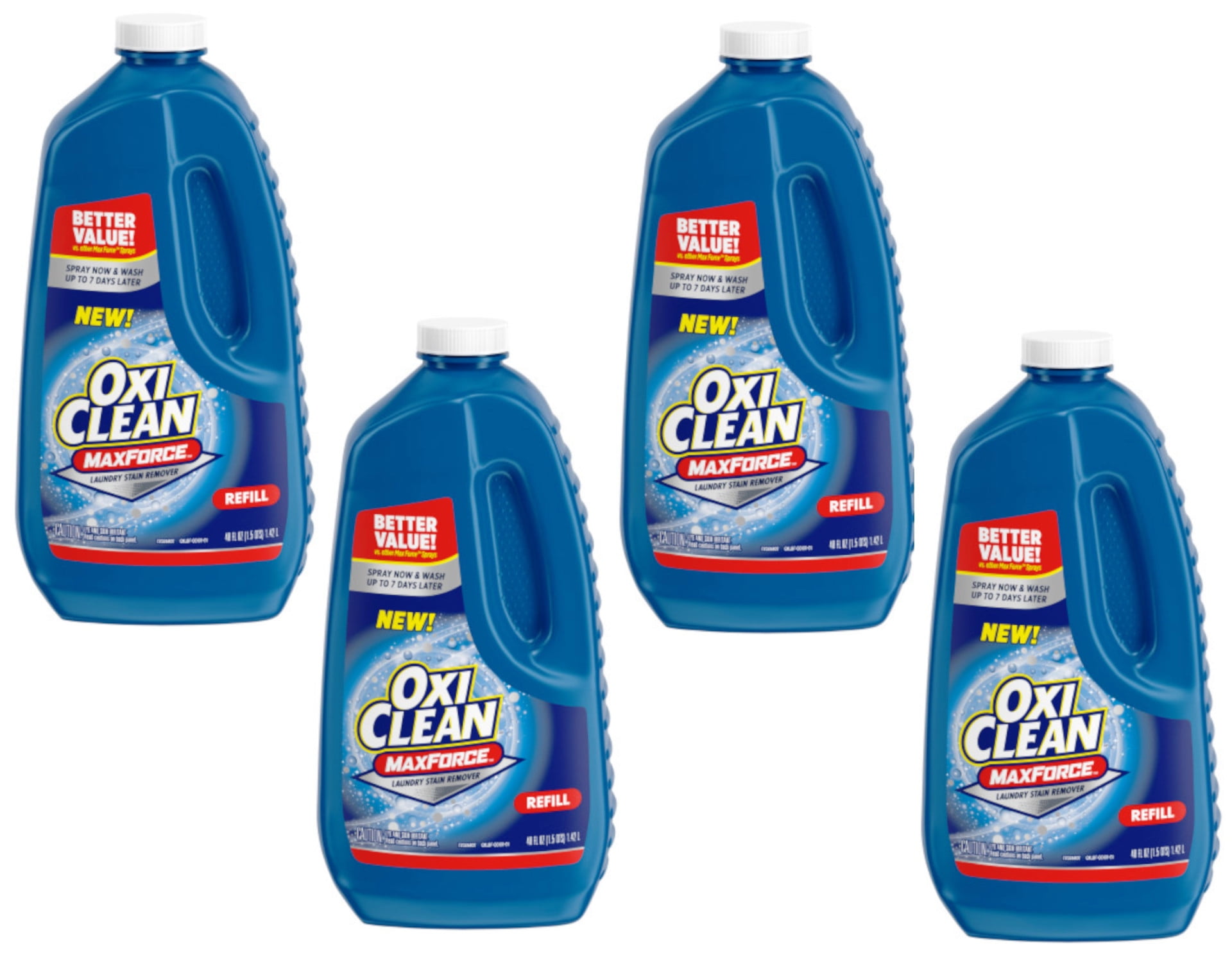 OxiClean Max Force Laundry Stain Remover Spray Refill, 48 fl oz - 4 ...