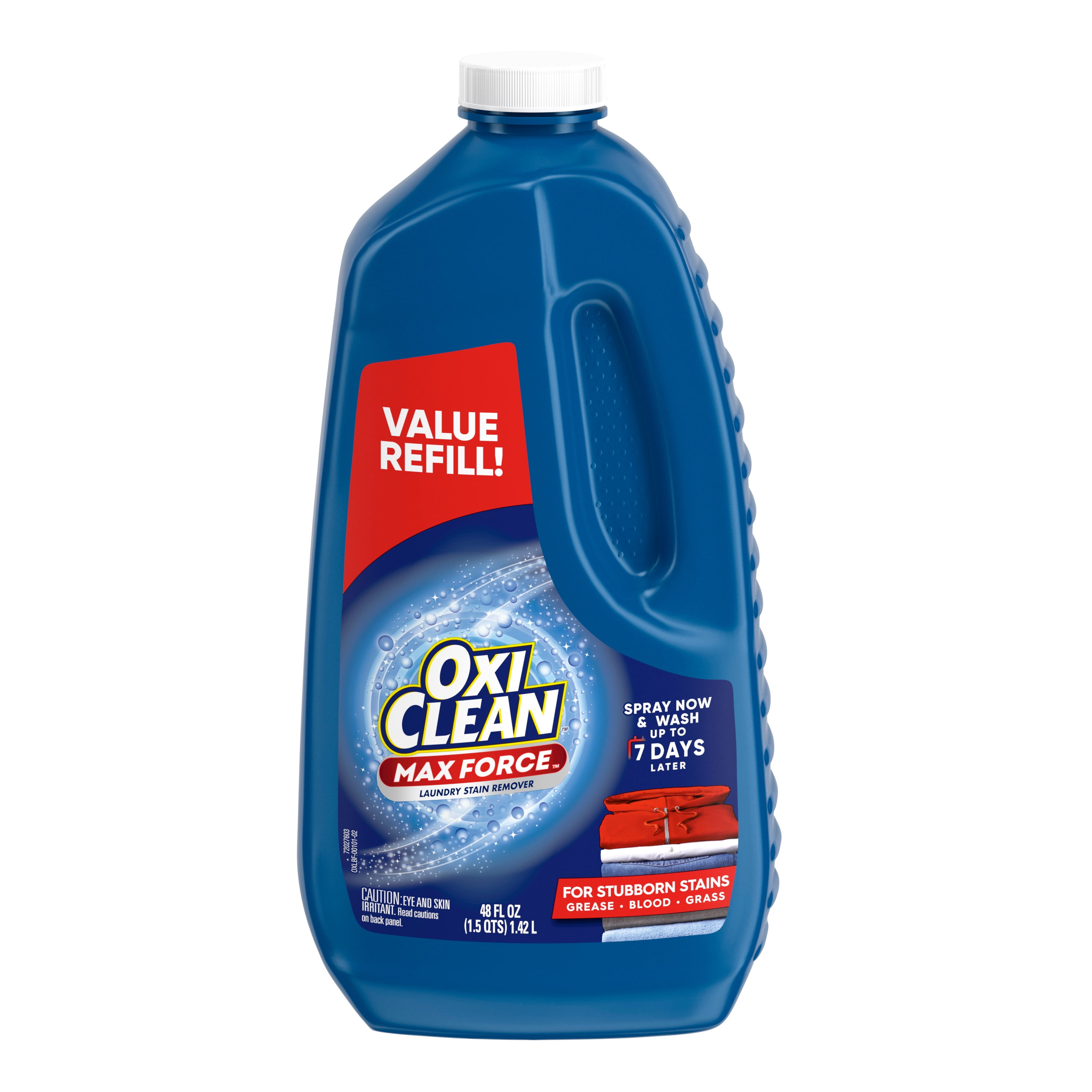 OxiClean Max Force Laundry Stain Remover Spray Refill, 48 fl oz ...