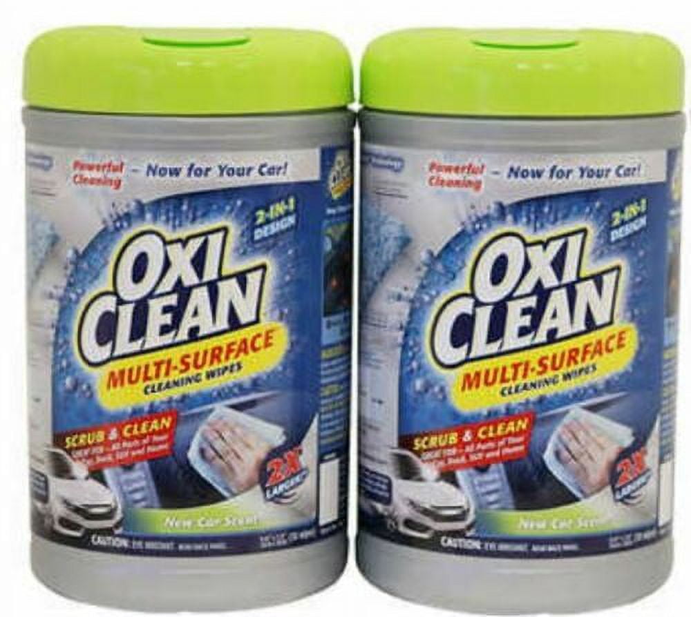 OxiClean Multi-Surface Total Interior Scrub & Clean Wipes, 2-pack (30 ...