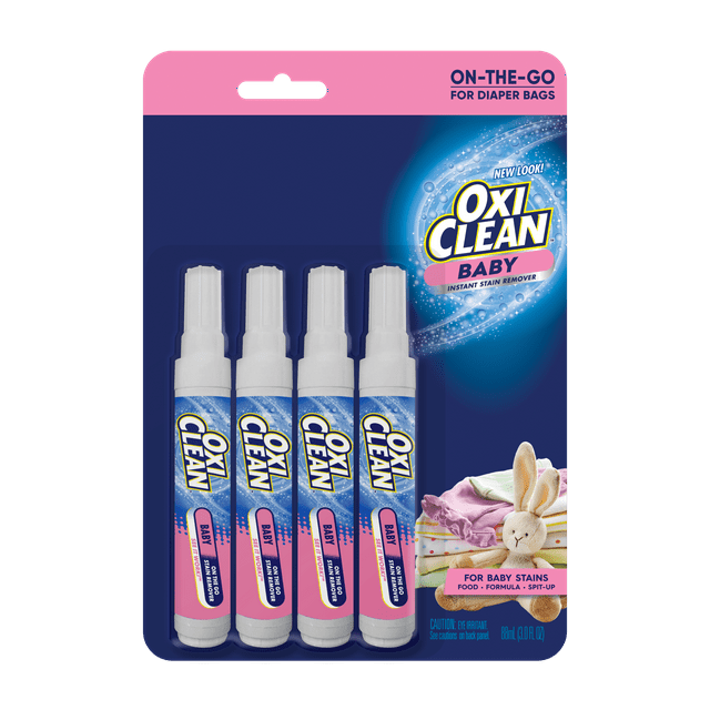 OxiClean On the Go Baby Stain Remover Pen, 22 mL, 4 Ct - Walmart.com