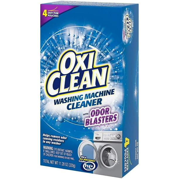 OxiClean Washing Machine Cleaner with Odor Blasters, 4 Count - Walmart ...