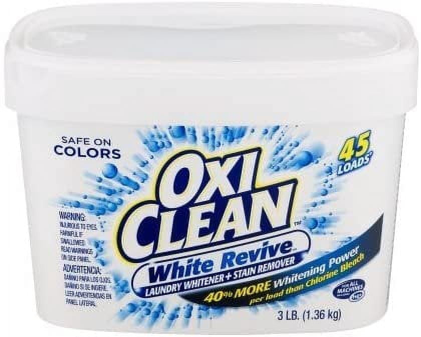 OxiClean White Revive Laundry Whitener, Stain Remover, 3 LB - Walmart.com