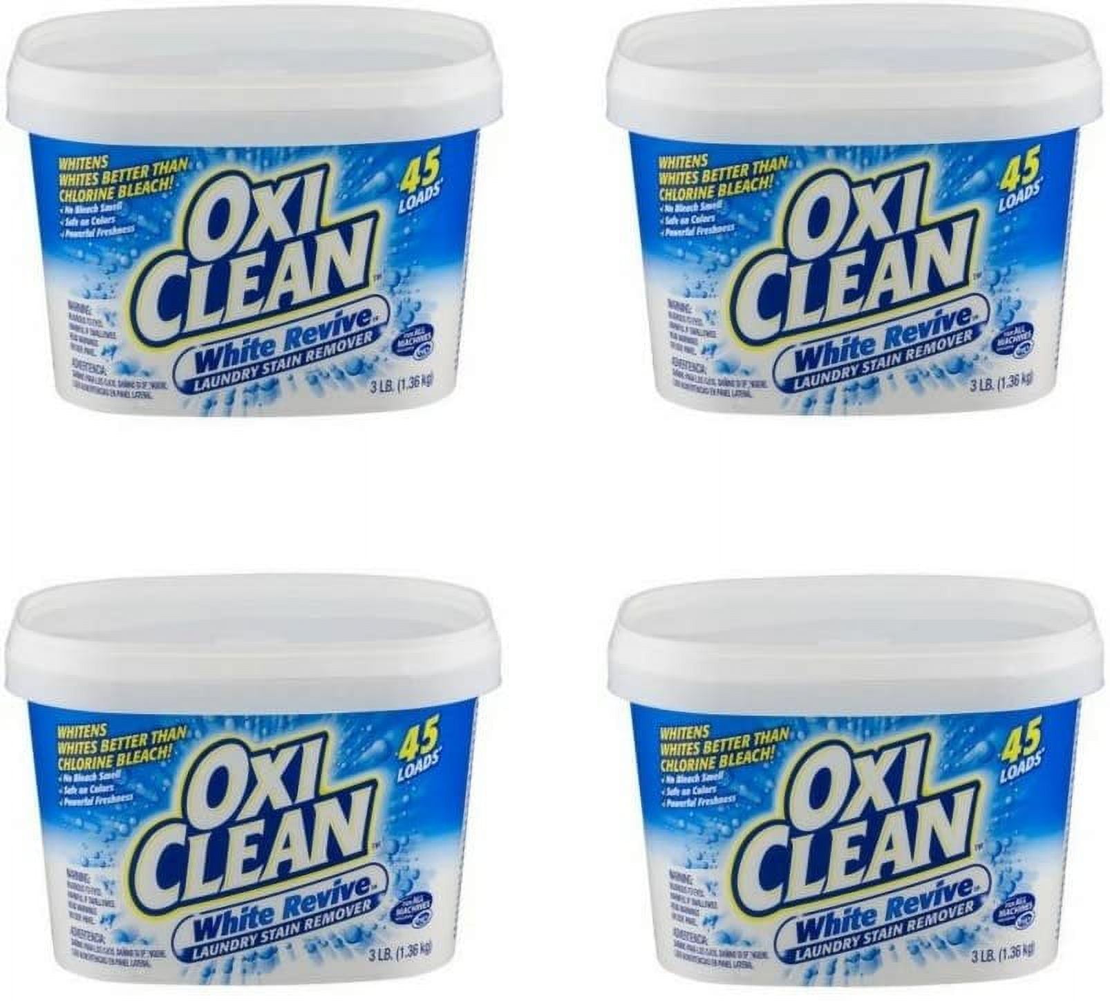 OxiClean White Revive Laundry Whitener + Stain Remover, 3 lbs. 2-Pack 3 ...