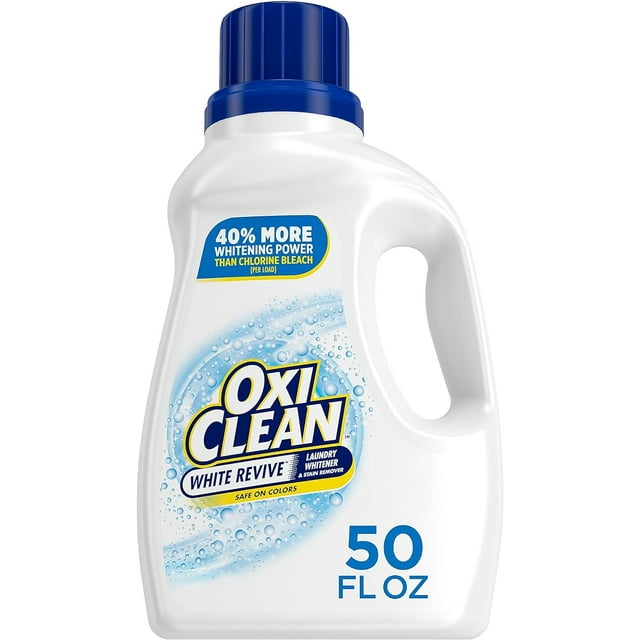 OxiClean White Revive Laundry Whitener and Stain Remover Liquid, 50 fl ...