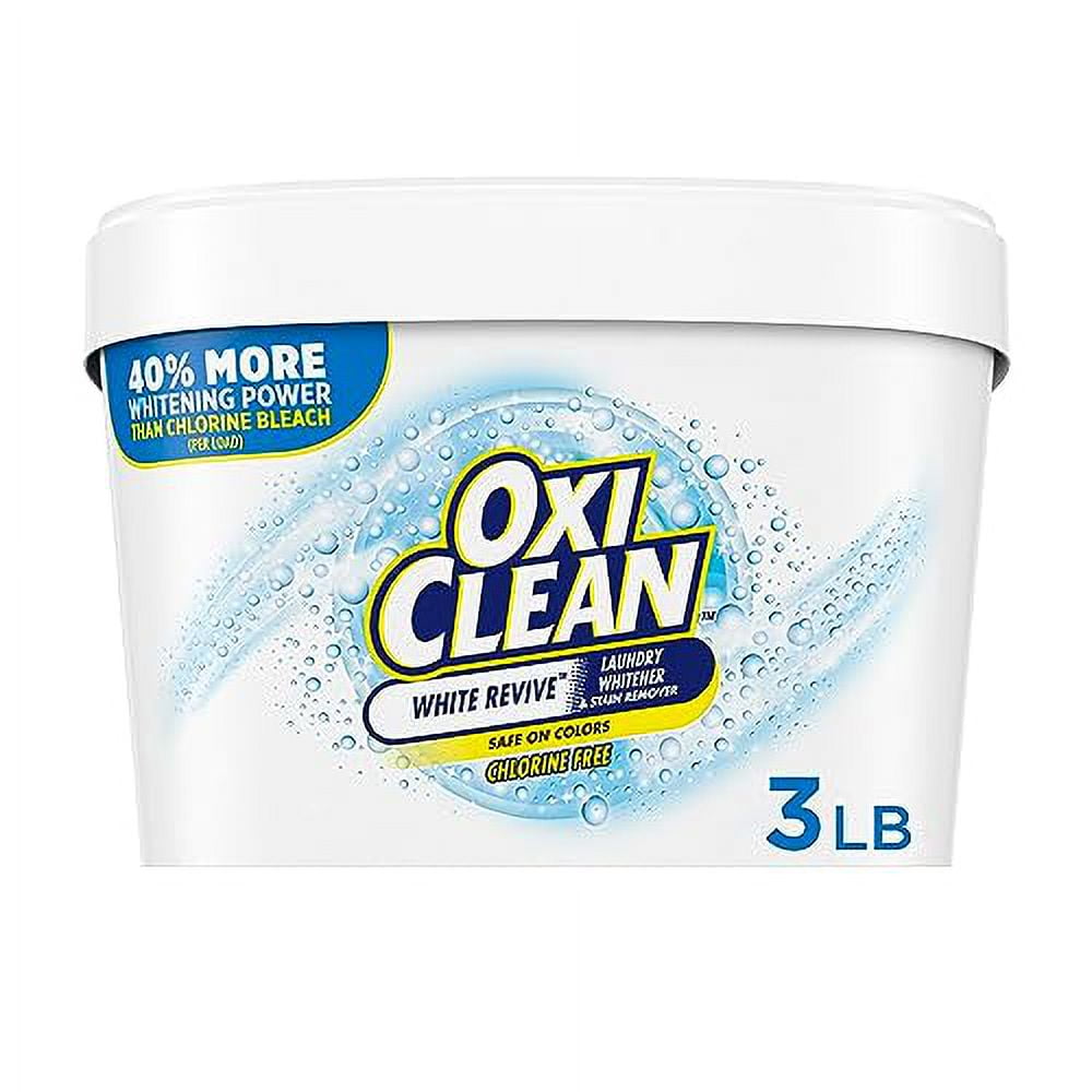 OxiClean 3 lb White Revive Laundry Whitening and Stain Removing Powder ...