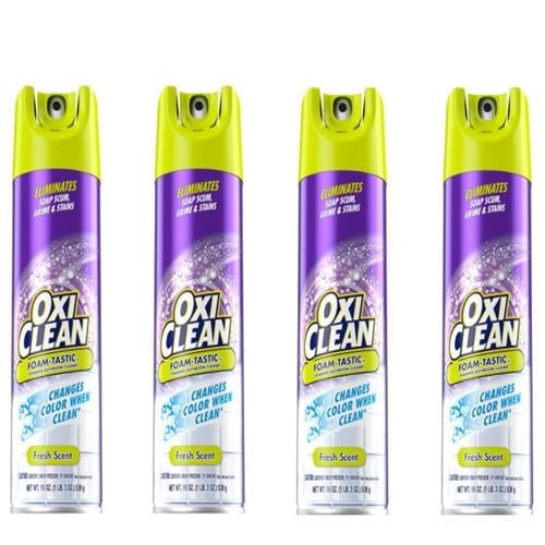 Oxiclean Foam-Tastic Foaming Bathroom Cleaner, Fresh Scent, 19 Oz (4 ...