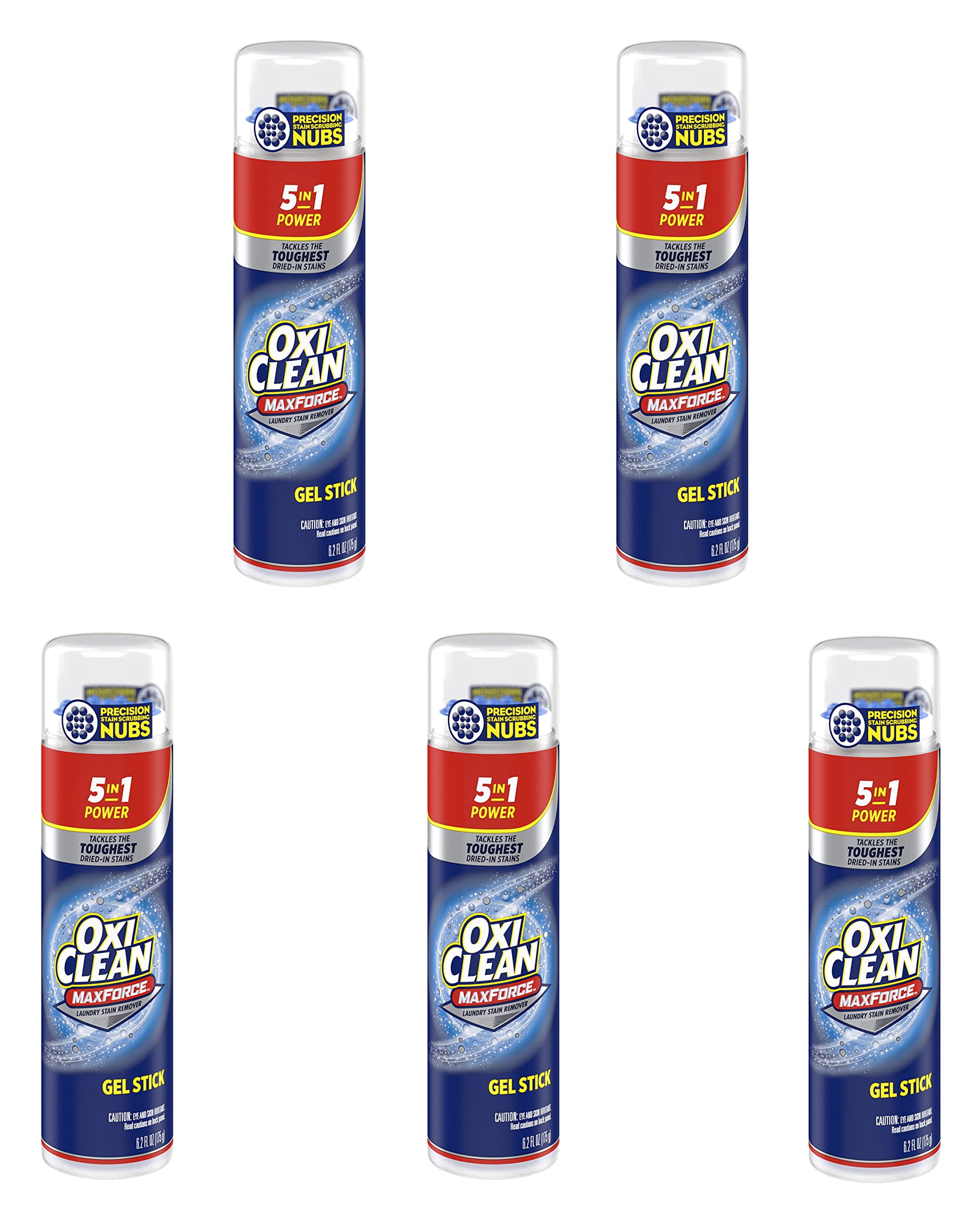 OxiClean Max Force Gel Stick, Prewash Stain Remover, 6.2 Fl Oz, Pack of ...