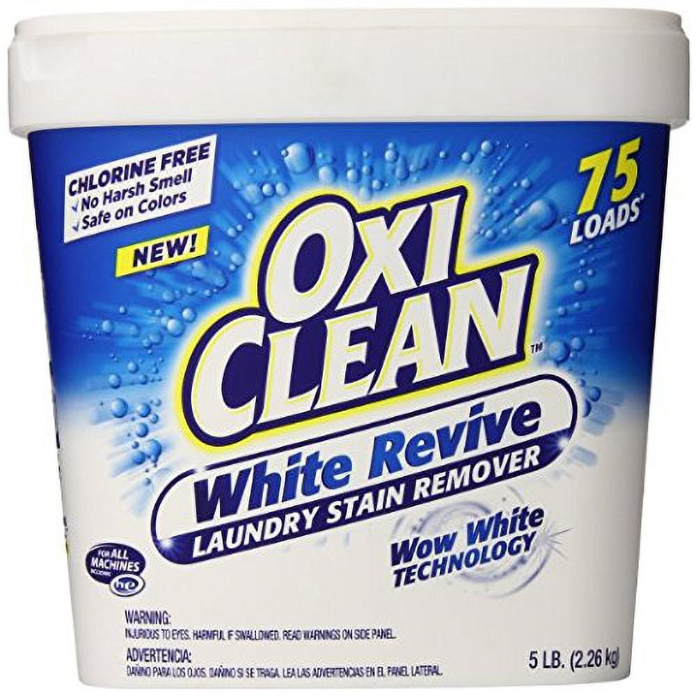 Oxiclean White Revive Powder Laundry Stain Remover, 5 Pound (Pack Of 2 ...