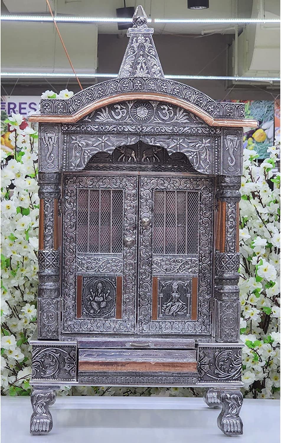 Oxidized Home Temple, Office Temple, Ghar Mandir, Puja Ghar, Handmade ...