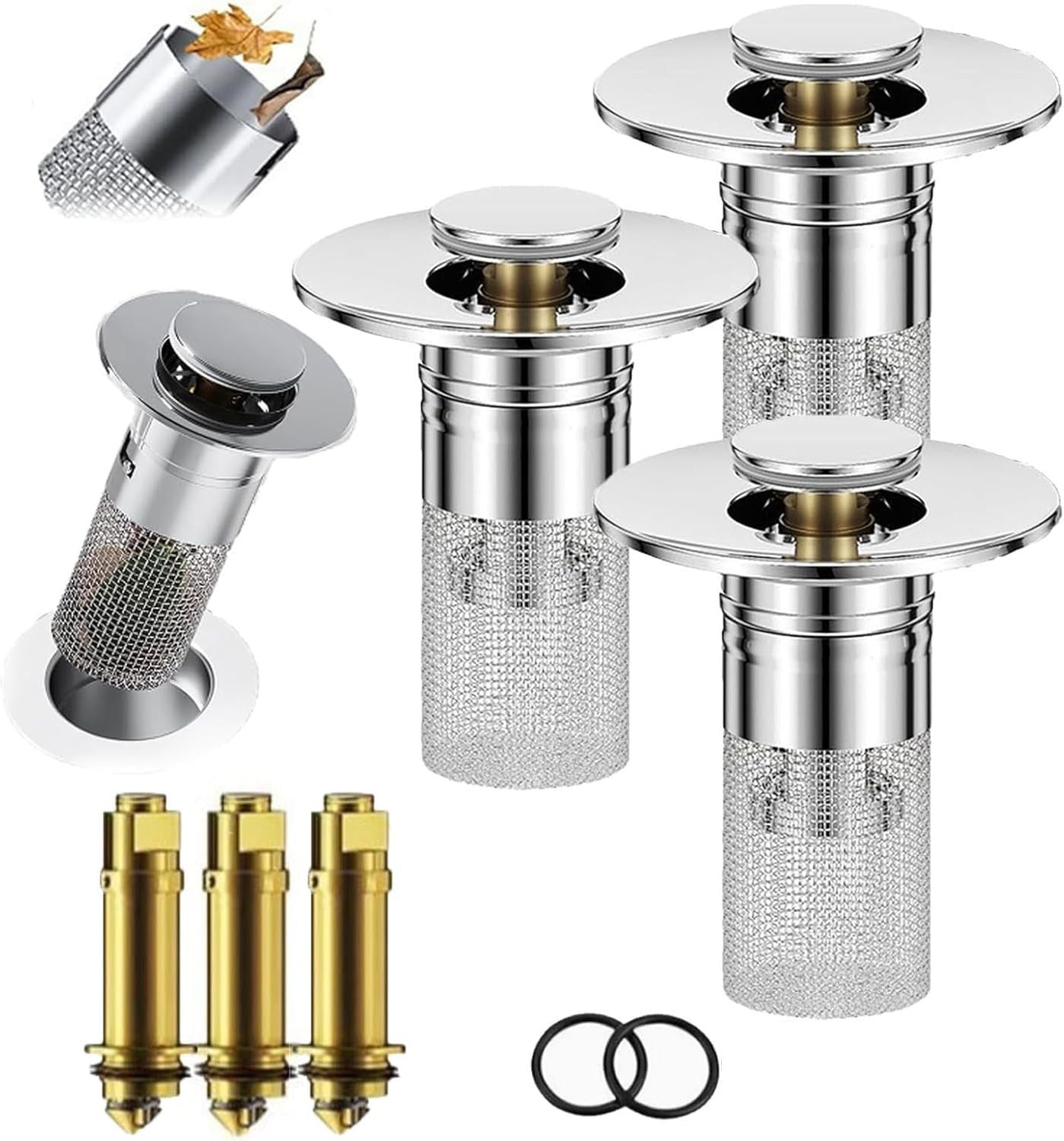 Oxinome Drain, 2025 Universal Stainless Steel Pop-Up Drain Filter ...