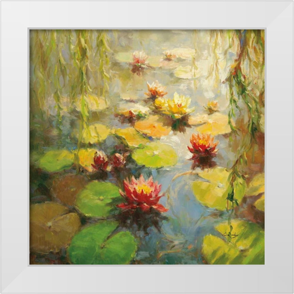 Oxley, Vail 26x26 White Modern Wood Framed Museum Art Print Titled ...