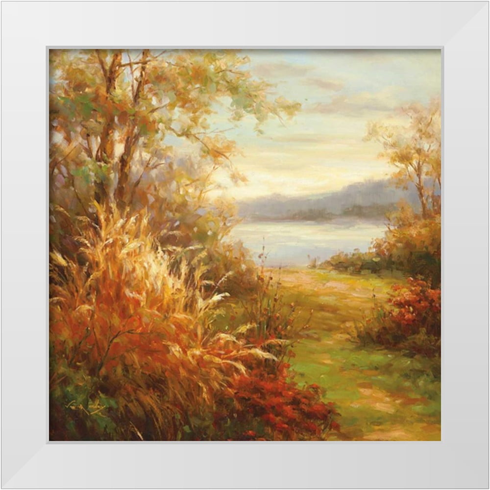 Oxley, Vail 26x26 White Modern Wood Framed Museum Art Print Titled ...